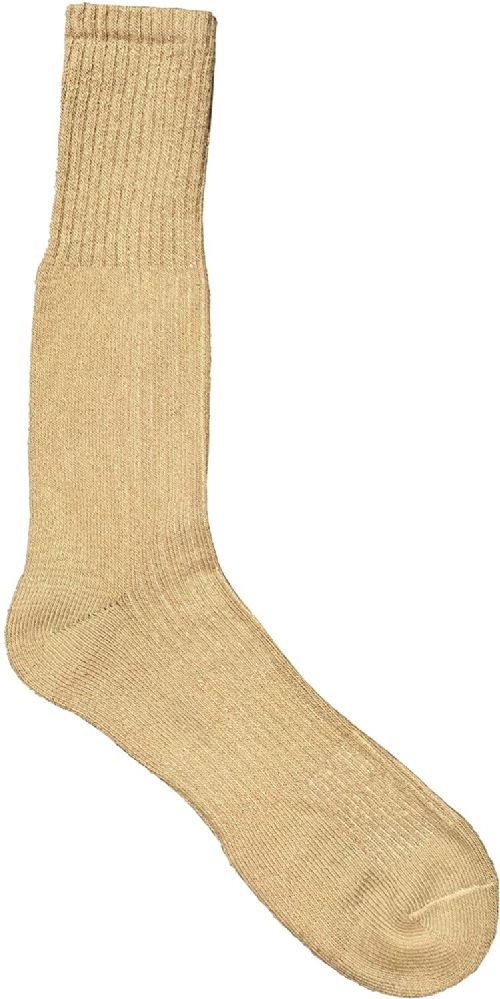 Mens Military Grade Thick Padded Terry Lined Cotton Socks Ribbed Dry Wicking Heavy Duty Crew