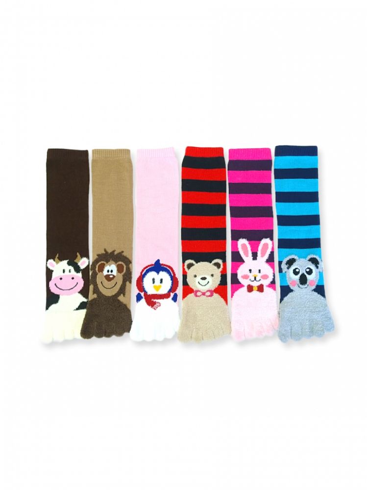 Women's Animal Fuzzy Toe Socks Size 9-11 120 pack - at - socksinbulk ...